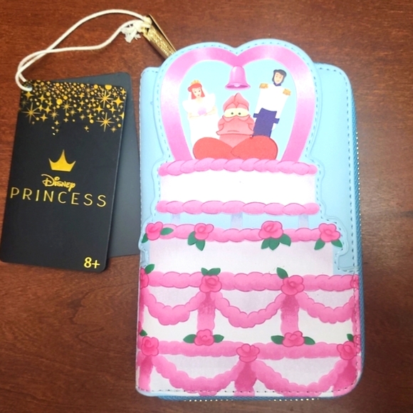 Loungefly | Bags | Loungefly Disney Princess Pink And Blue Wallet ...